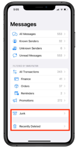 Accidentally Reported Text as Junk on iPhone: What To Do? - BoltQ