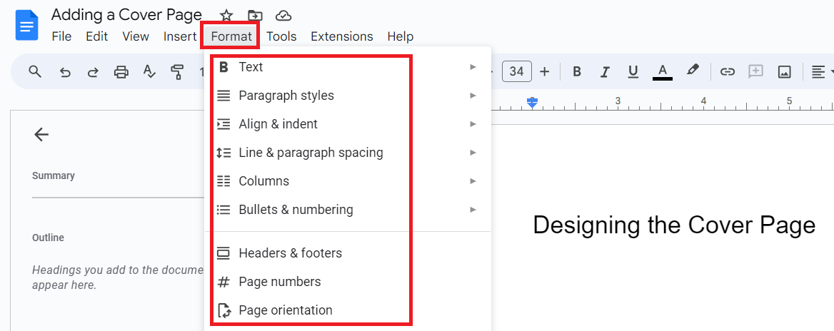 How To Make a Title Page on Google Docs? [Eye-Catching]