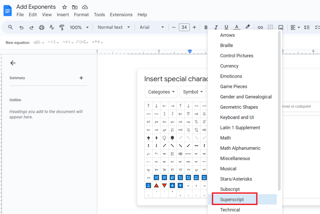 How To Write Exponents in Google Docs? [4 Easy Ways]