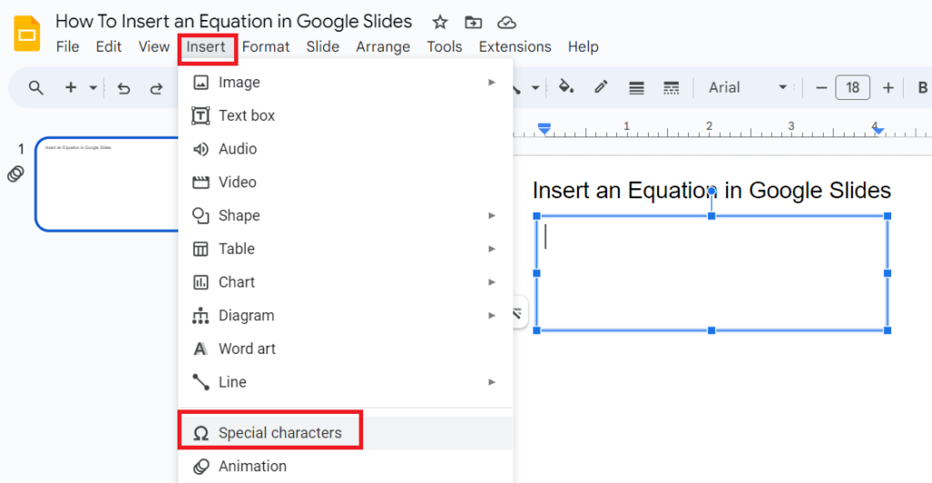 How To Insert an Equation in Google Slides? [2 Easy Ways]