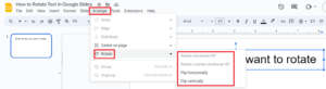 How To Rotate Text in Google Slides? [4 Easy Ways]