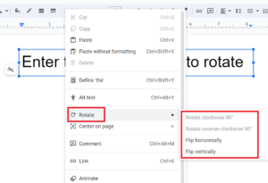 How To Rotate Text in Google Slides? [4 Easy Ways]
