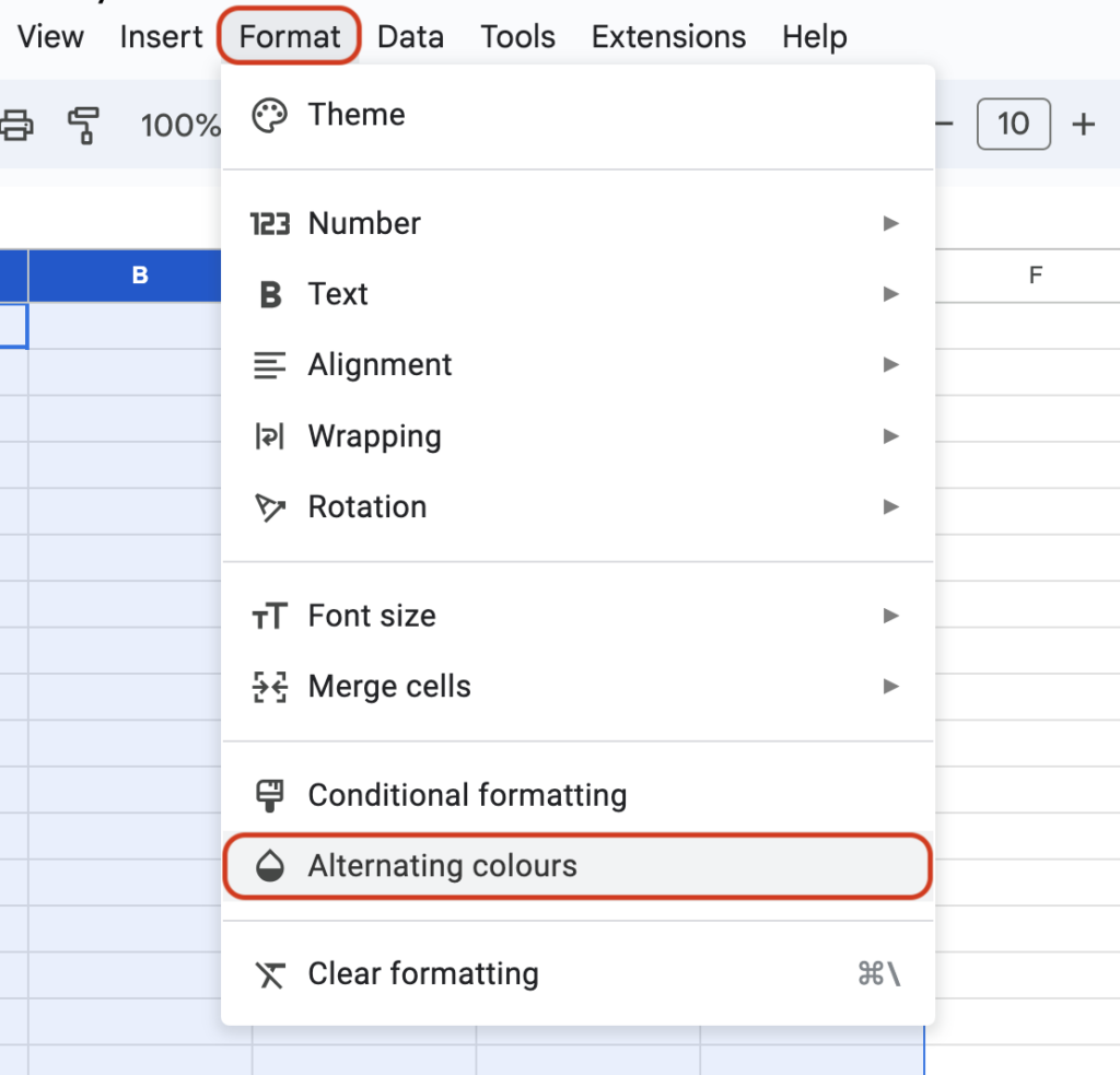 How To Add Alternate Row Color in Google Sheets?