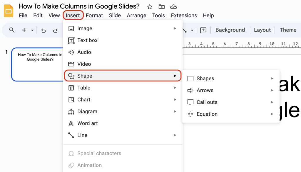How To Make Columns in Google Slides? [5 Easy Ways]