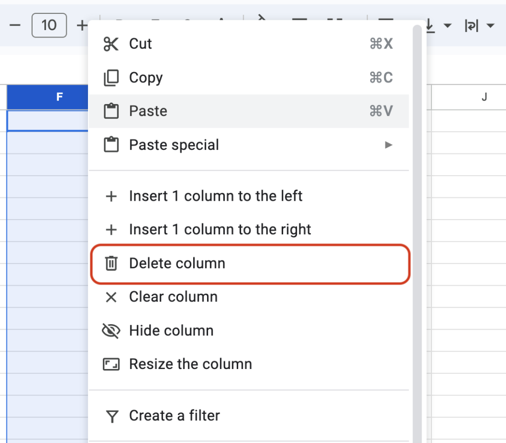 How To Delete Columns in Google Sheets? [3 Easy Ways]
